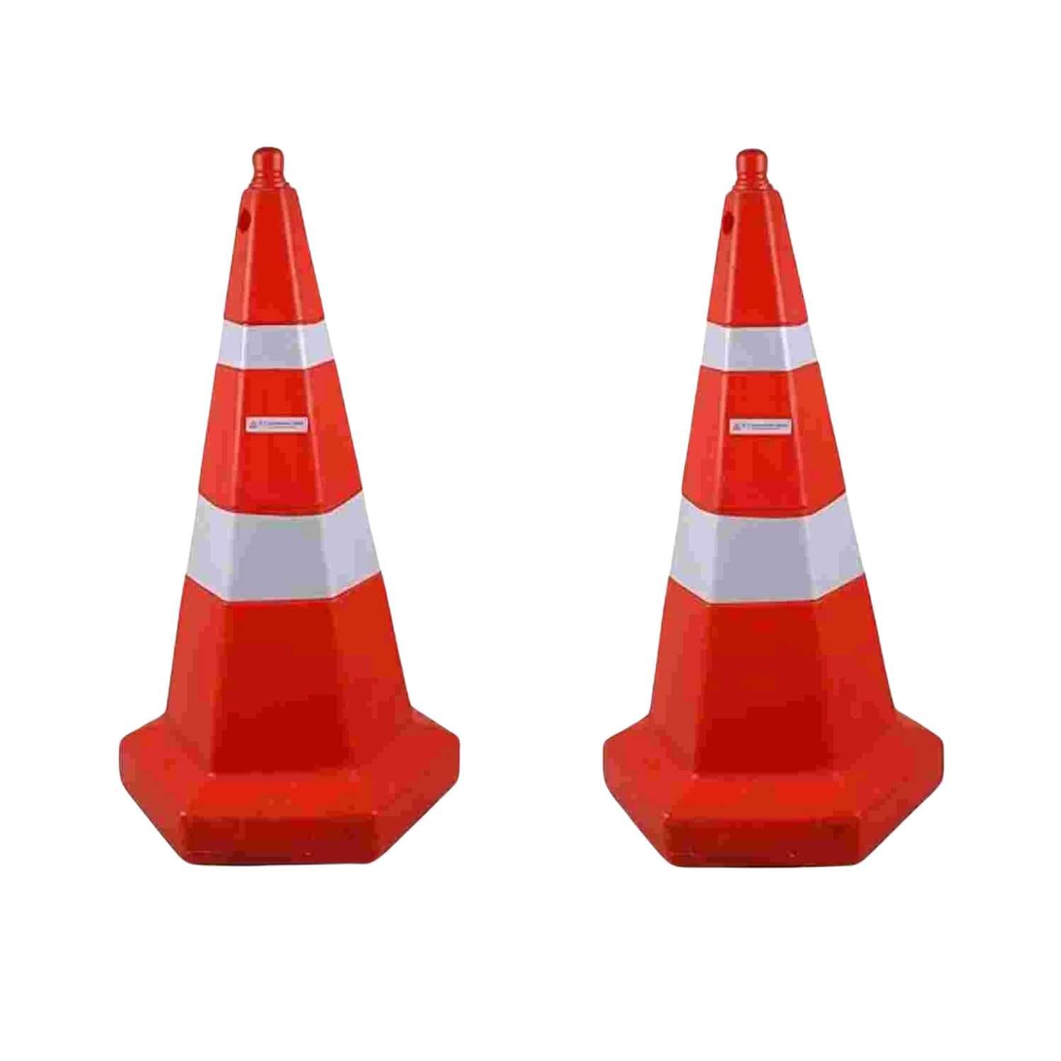 KTAUTOMATION - Set of 2 750MM Safety Cones For Outdoor Street Usage ...
